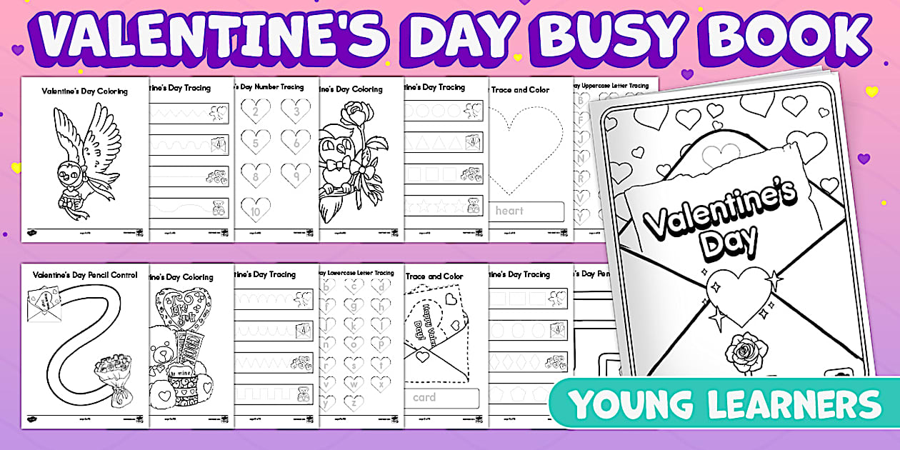 Valentine's Day Activity Book for PreK | Twinkl USA