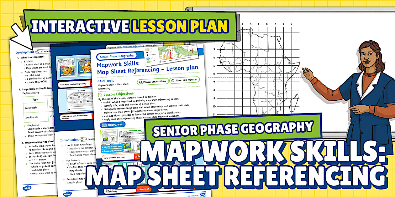 Mapwork Skills: Map Sheet Referencing - Lesson plan