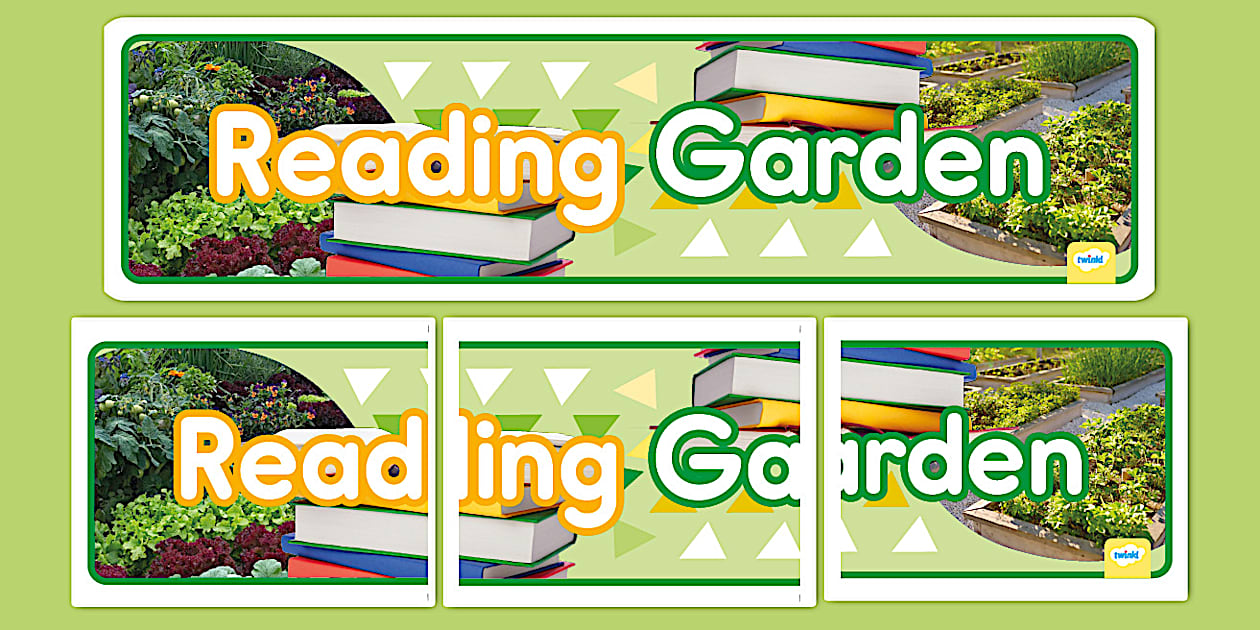 Reading Garden Theme Photo Banner (teacher made) - Twinkl