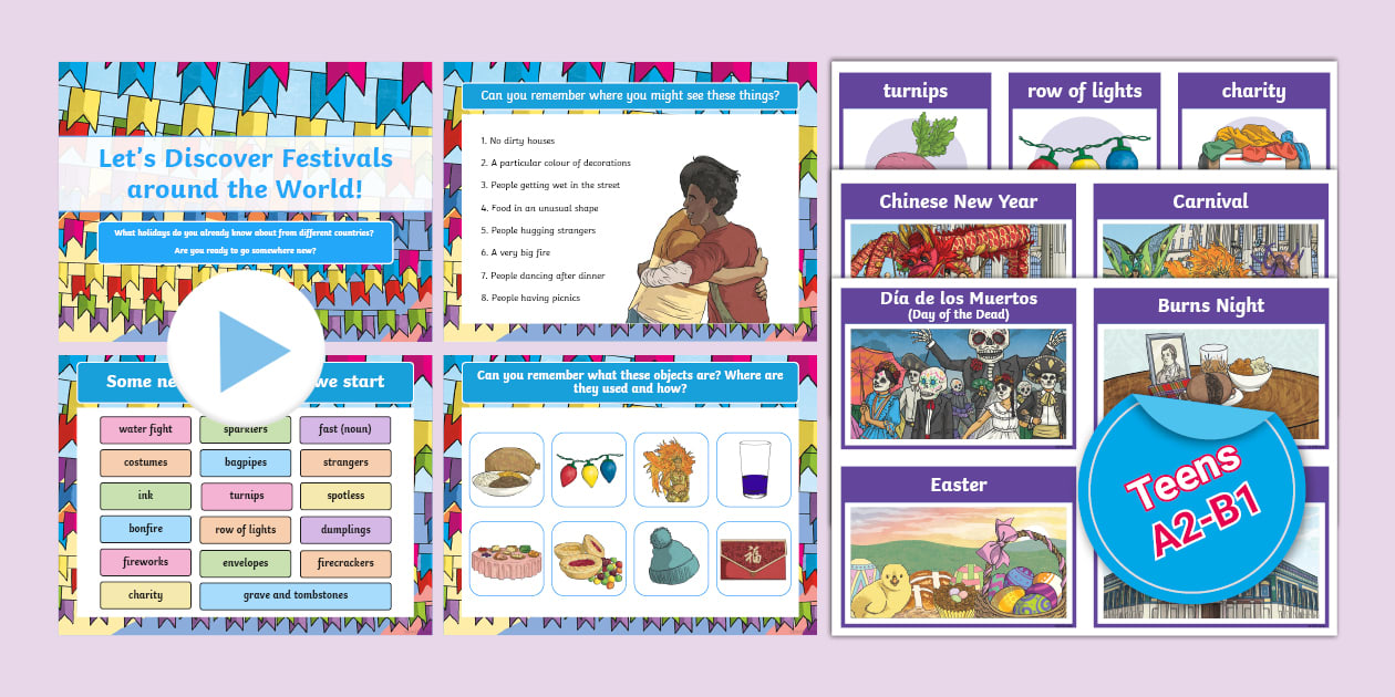 ESL Holidays and Festivals around the World [Teens, A2 - B1]