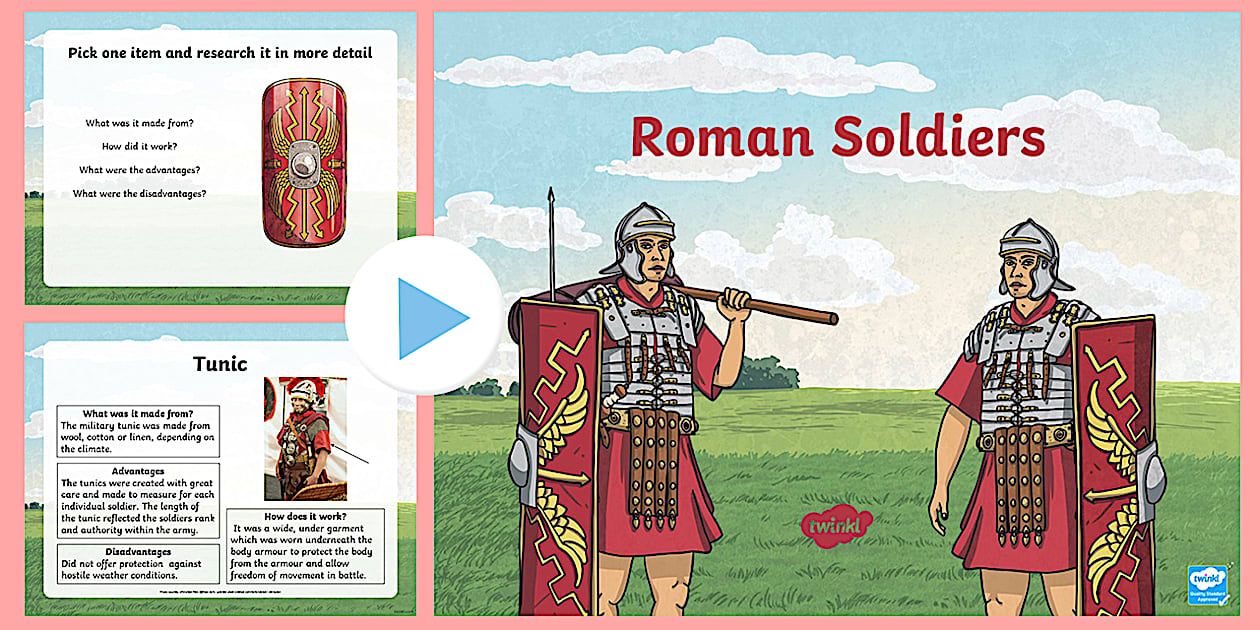 Roman Soldier Information PowerPoint (teacher made) - Twinkl