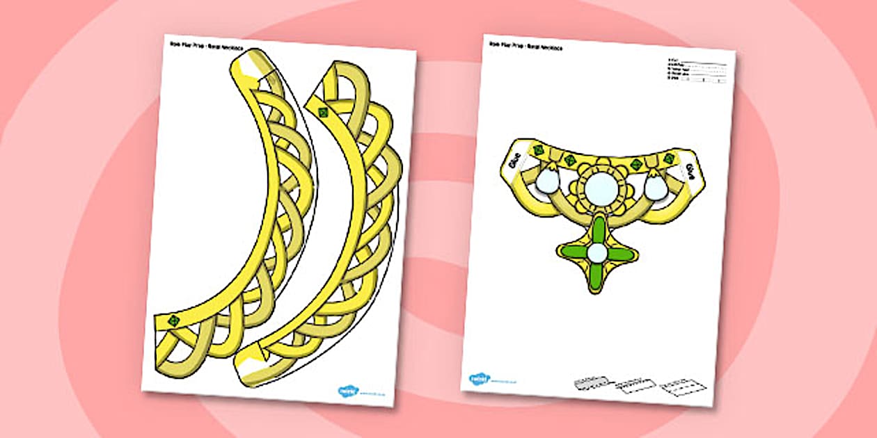 Role Play Prop Royal Necklace (teacher made) - Twinkl