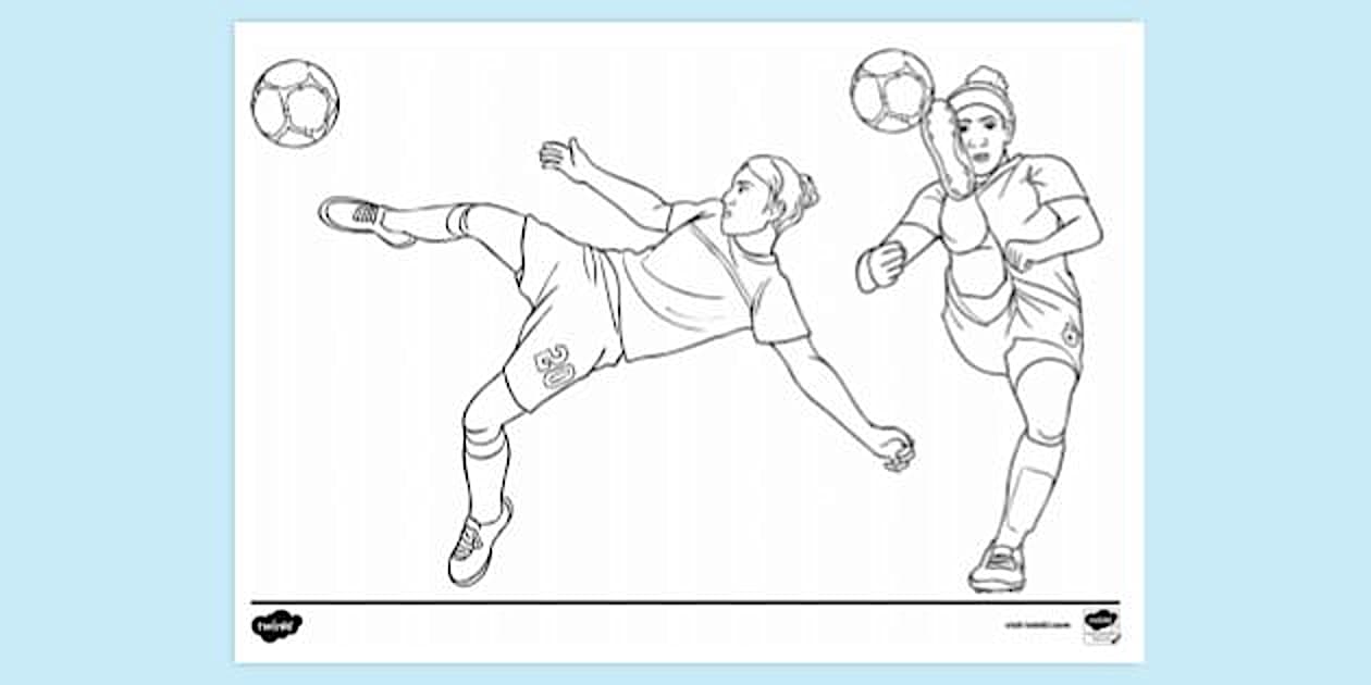 Kick Colouring Page | Colouring Sheets - Twinkl