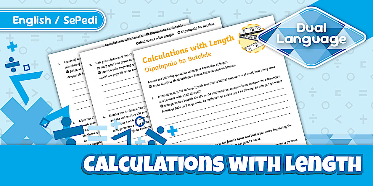 Grade 4 Maths - Term 3 - Calculations with Length Activity Sheet