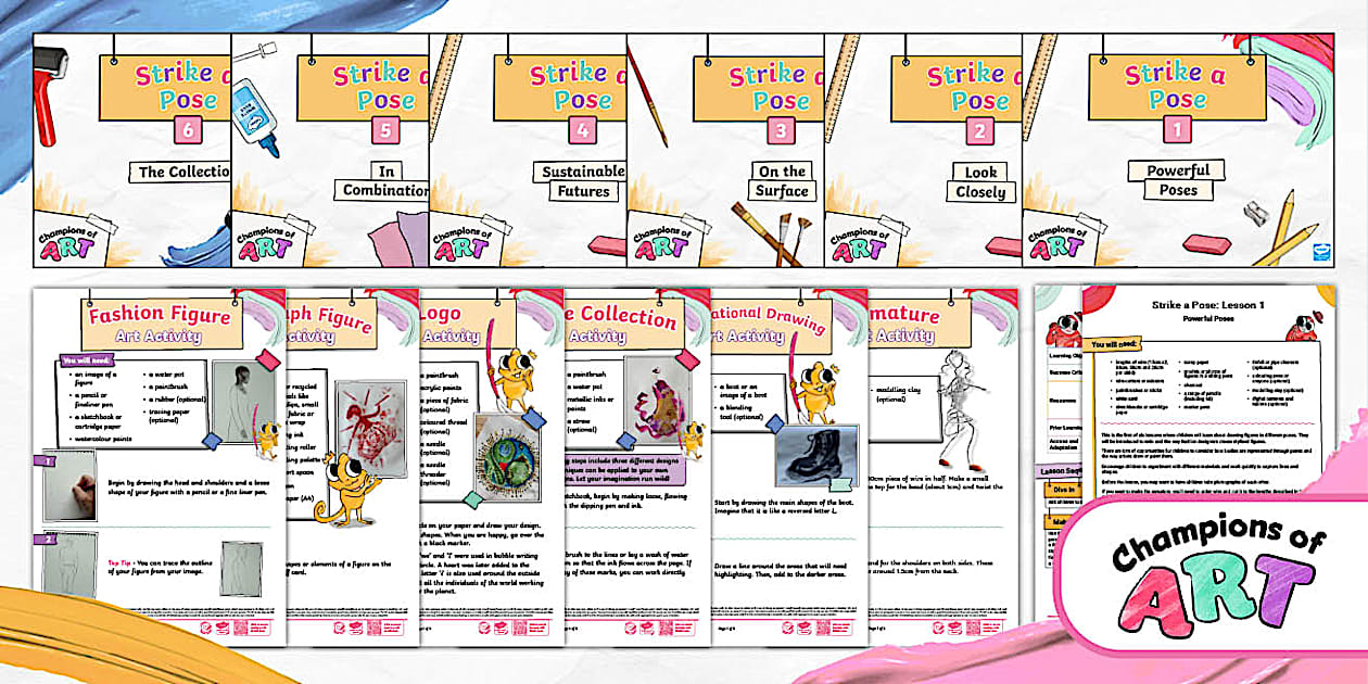 KS2 Art Unit Pack: Strike a Pose