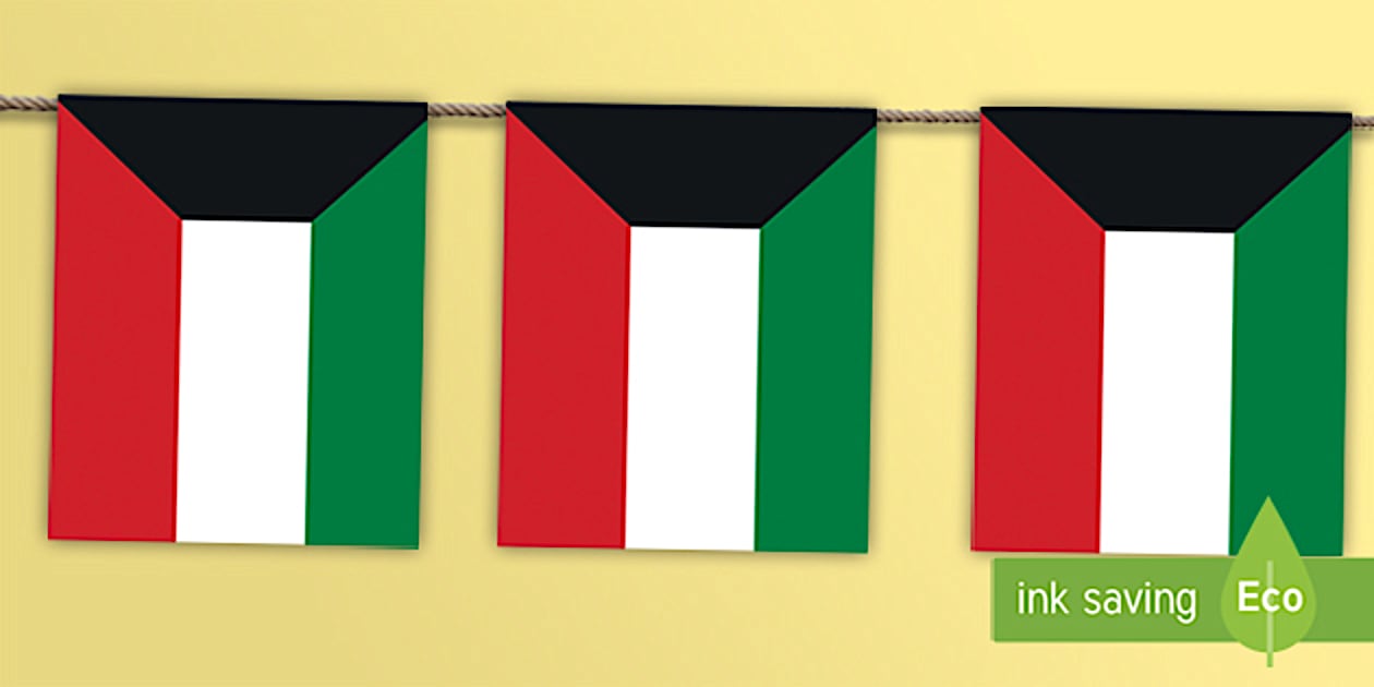 Kuwait Flag Display Bunting