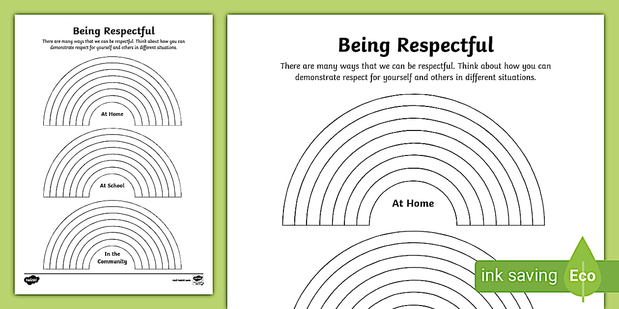 KS2 Being Respectful Activity (teacher made) - Twinkl