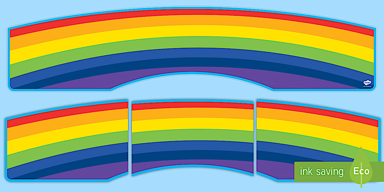 👉 Shaped Rainbow Banner - Editable and Printable | Twinkl