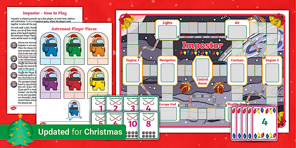 👉 KS2 Christmas Impostor Board Game (teacher made)