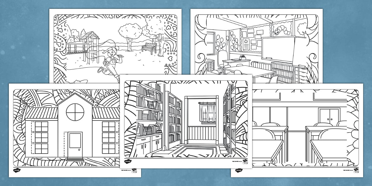 At School Mindfulness Colouring Sheets (teacher made)