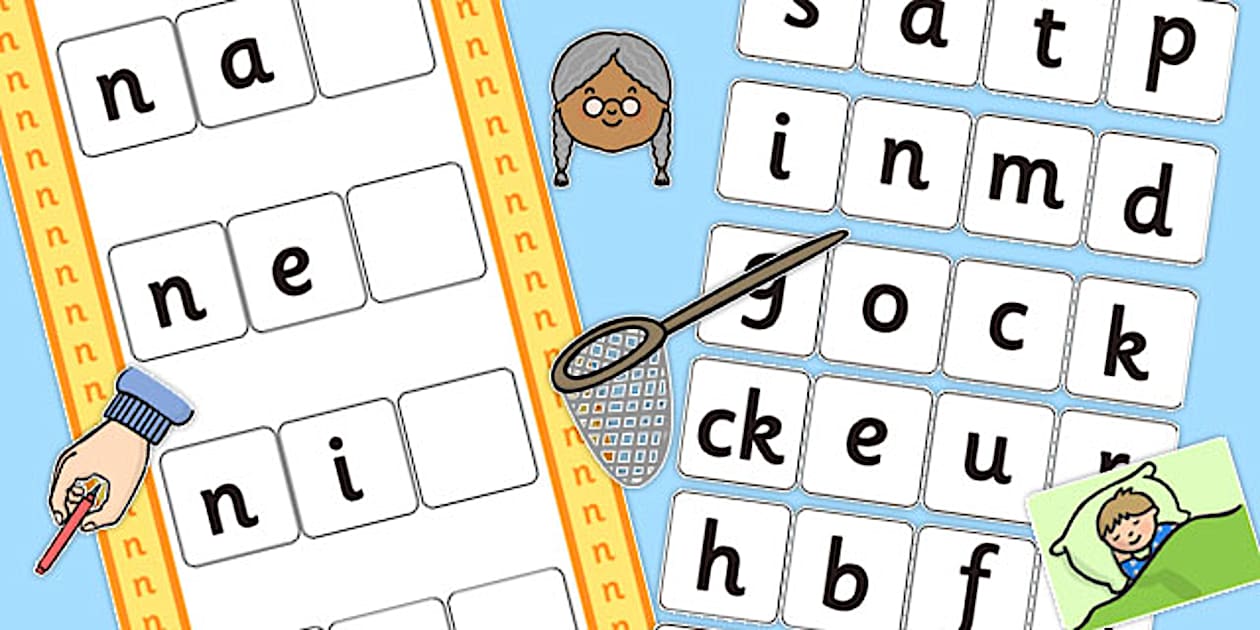 ‘n’ CVC Words Activity – Phase 2 – Phonics Resource