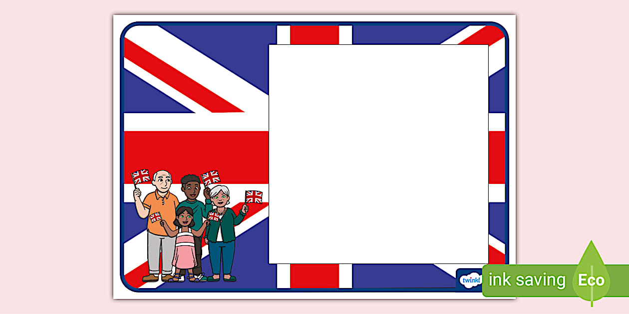 Union Jack Photo Frame (teacher made) - Twinkl