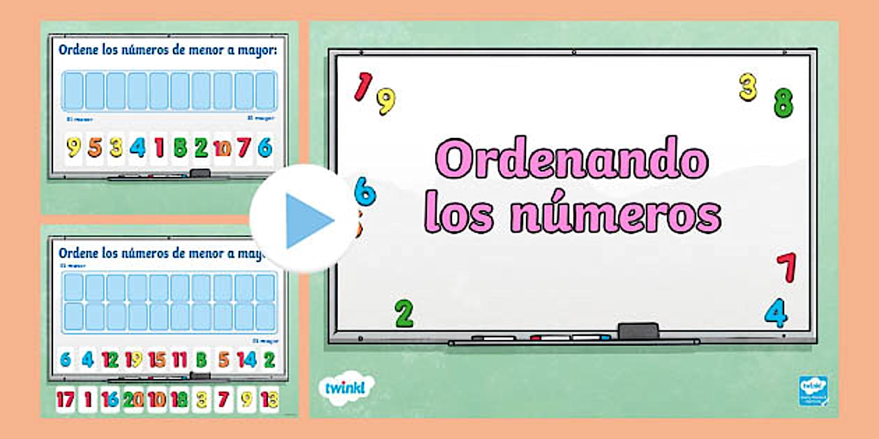 PowerPoint: Ordenando los números - Twinkl