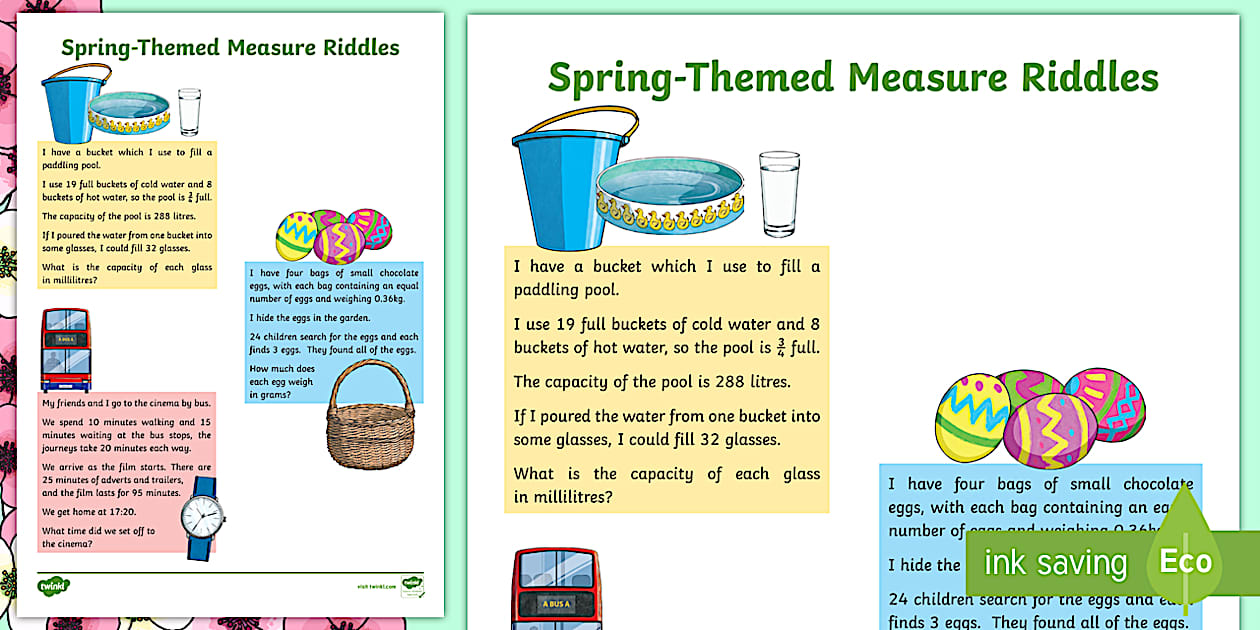 Spring Themed Riddles Worksheet | Twinkl Teaching Resources