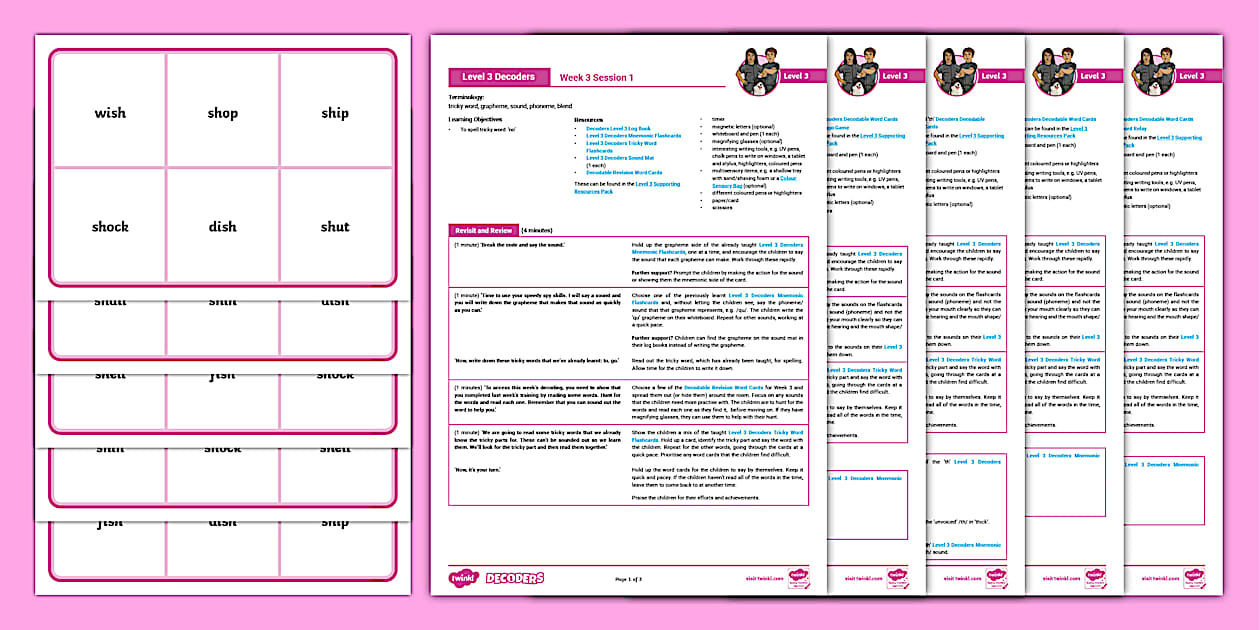 KS2 Level 3 Decoder Week 3 'sh, th/th, ng, ai' - Primary
