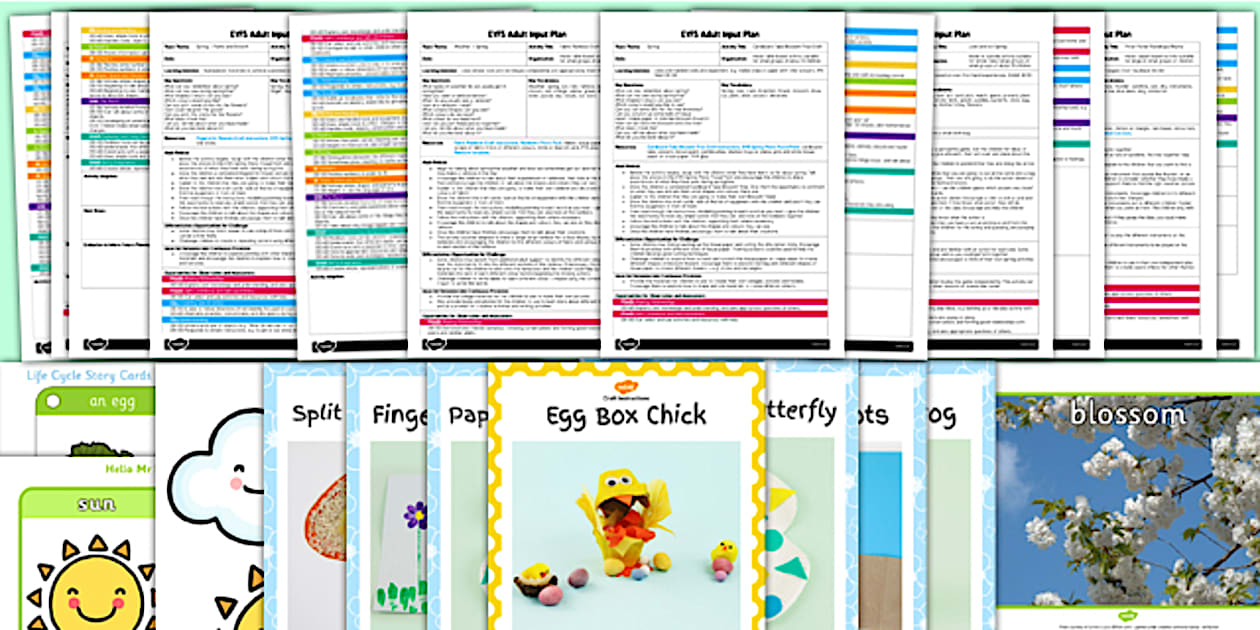 EYFS Springtime Adult Input Planning and Resource Pack