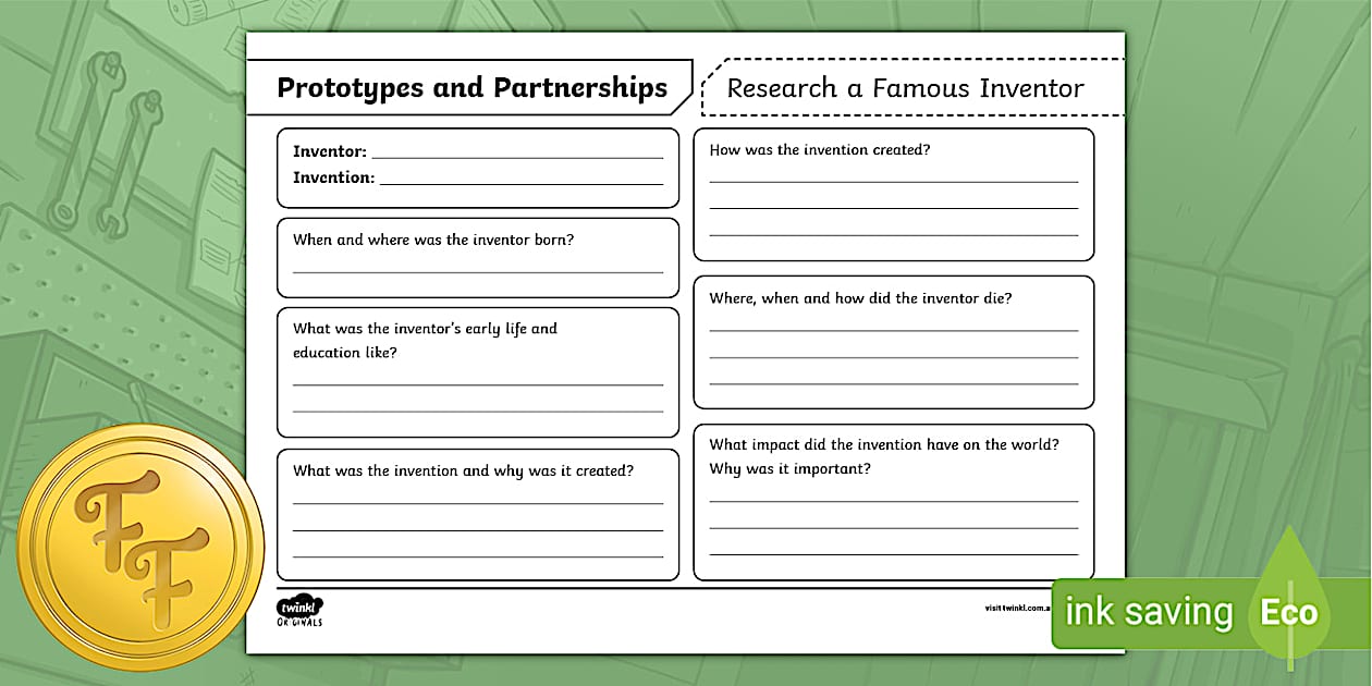 Prototypes and Partnerships Research a Famous Inventor