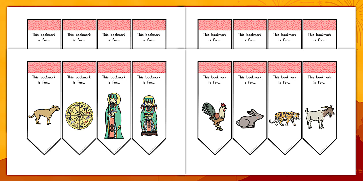 Editable Chinese New Year Bookmarks (teacher made) - Twinkl