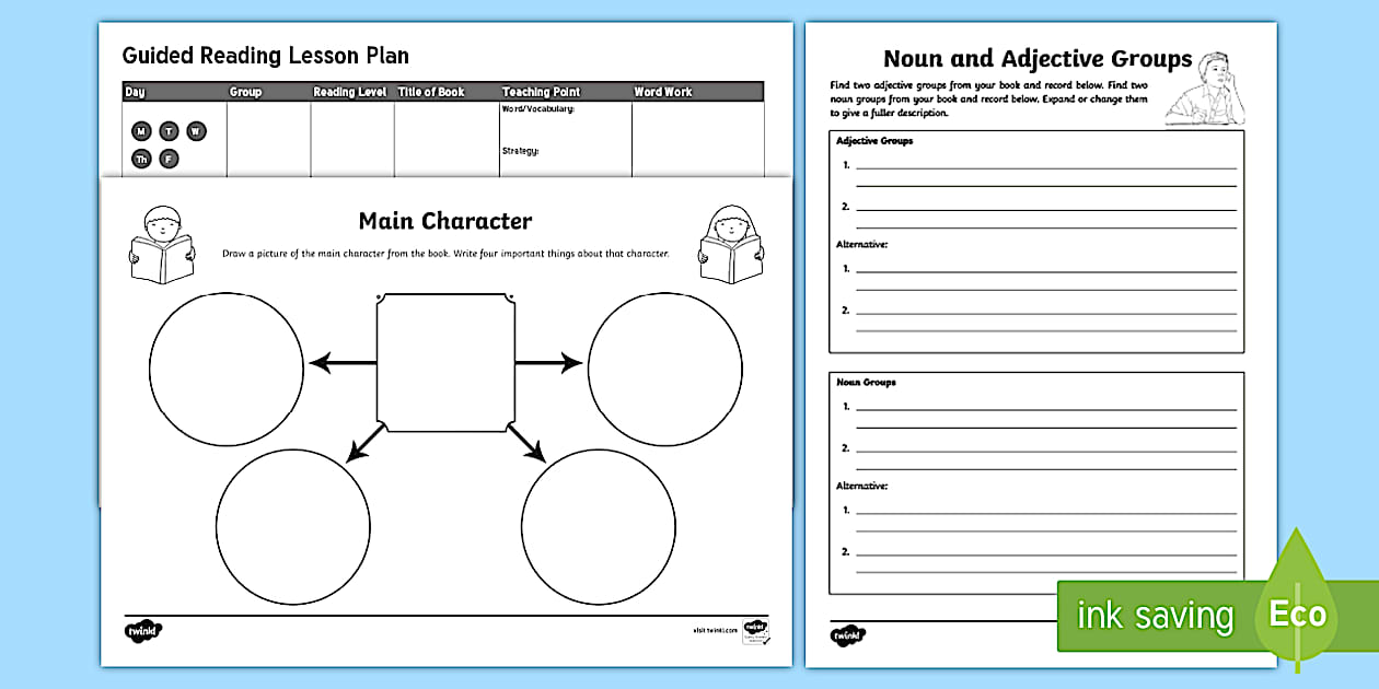 Guided Reading Writing Activities - English Resources