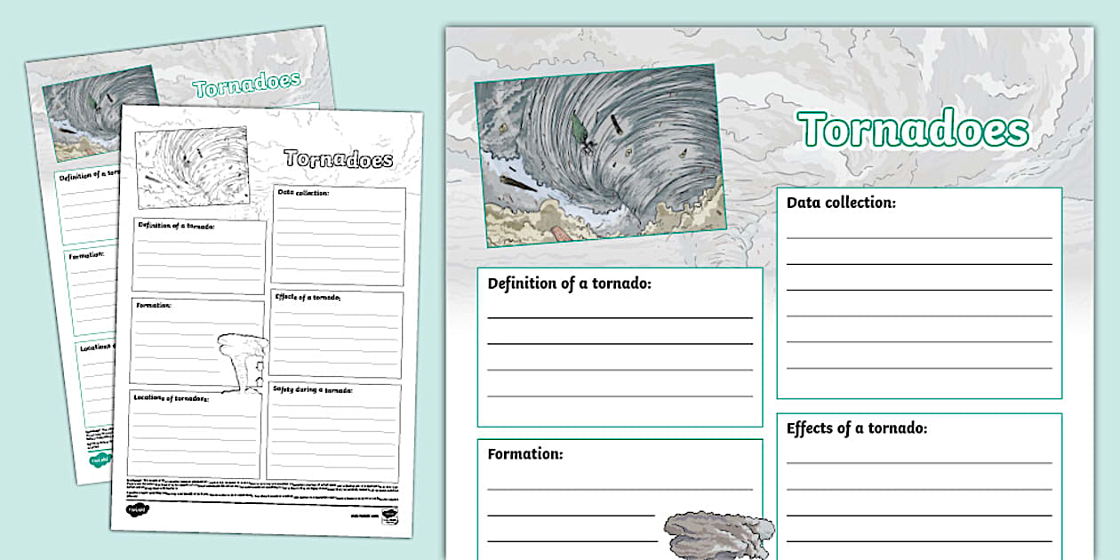 Tornadoes Fact File Template - Twinkl Geography - Twinkl