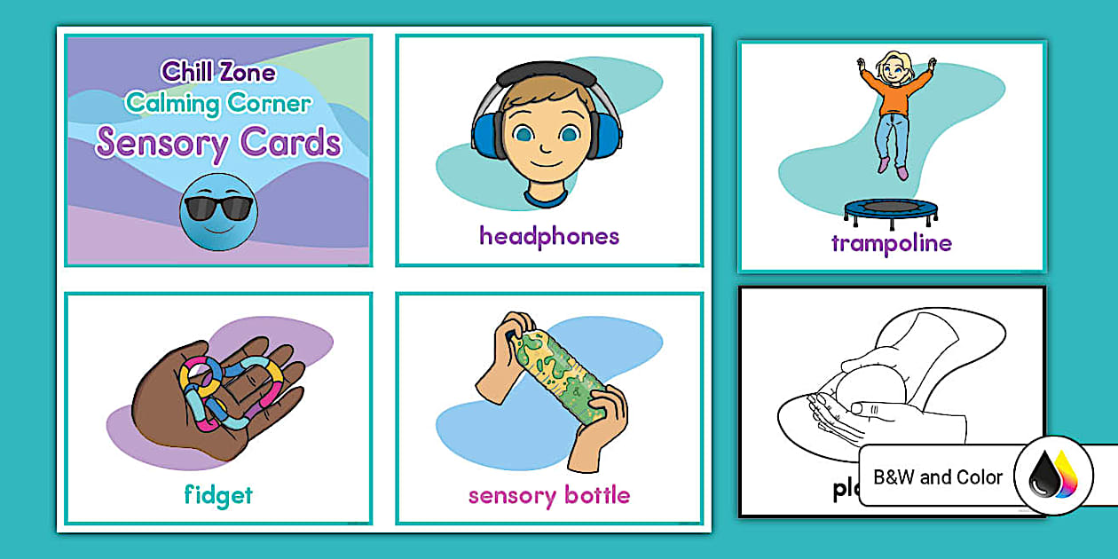 Chill Zone Calming Corner Sensory Cards (teacher made)