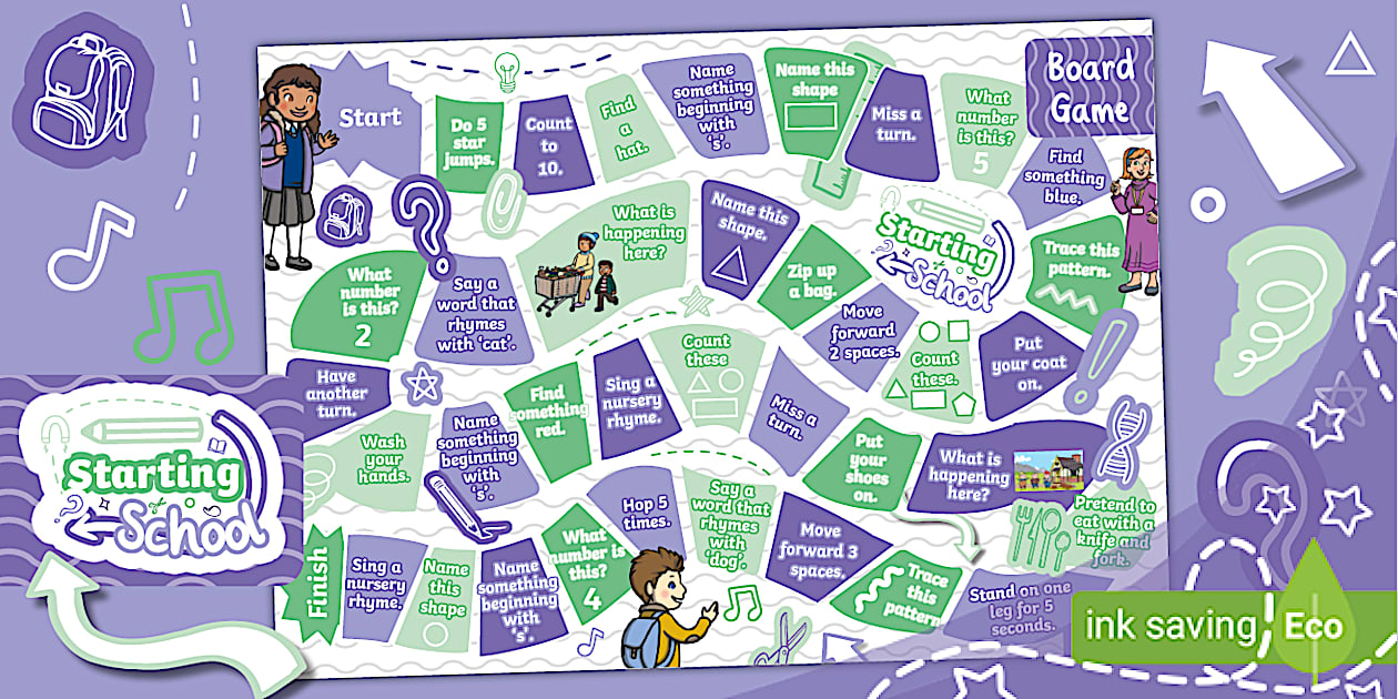 School Readiness: Starting School Board Game | Parents