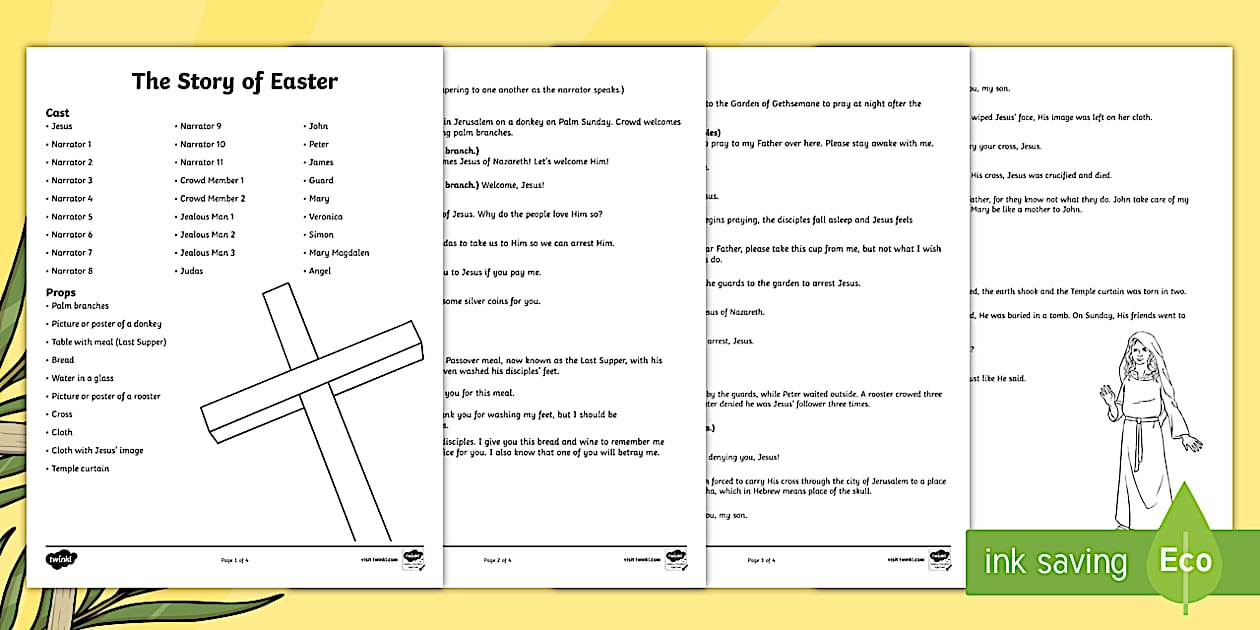 Easter Readers Theater Activity for Kids | Twinkl USA
