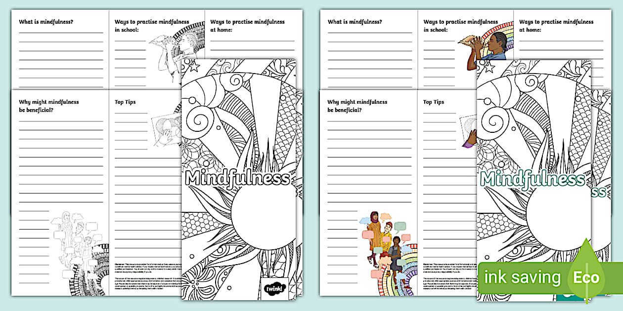 Mindfulness Leaflet Template (teacher made) - Twinkl
