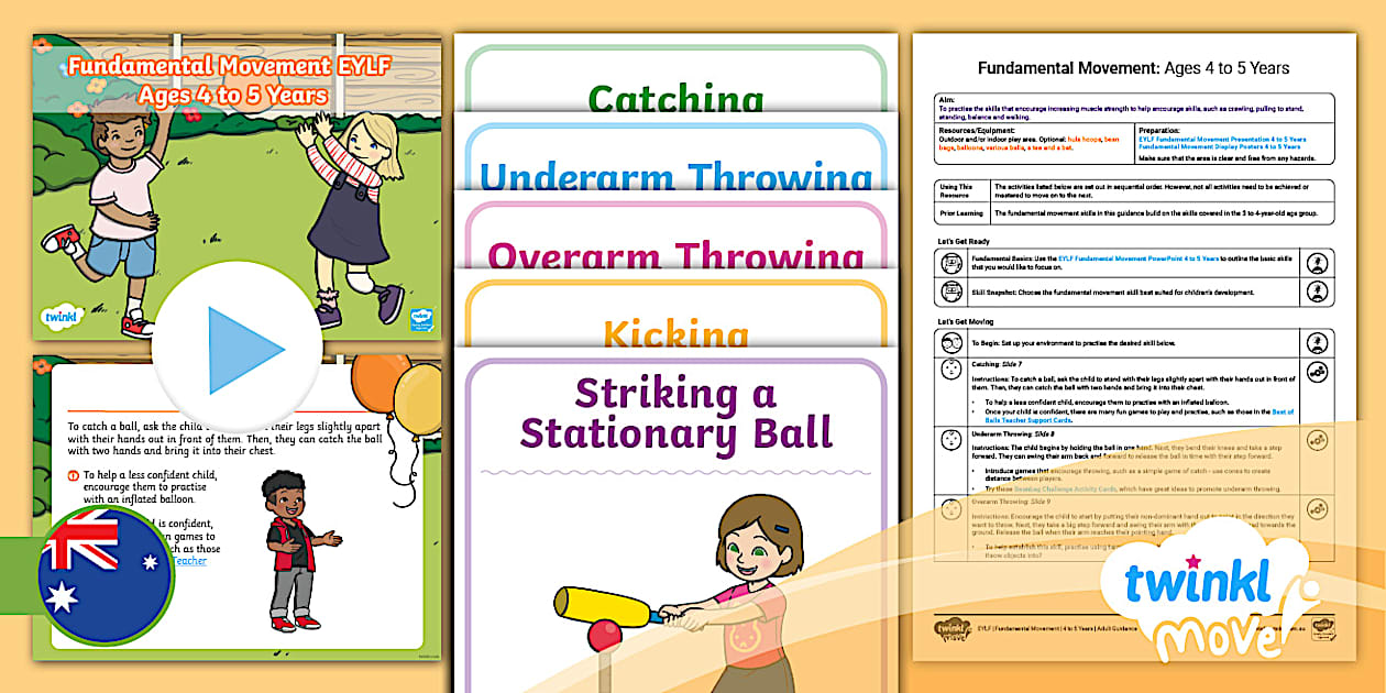 Fundamental Movement Resource Pack 4 to 5 Years - Twinkl