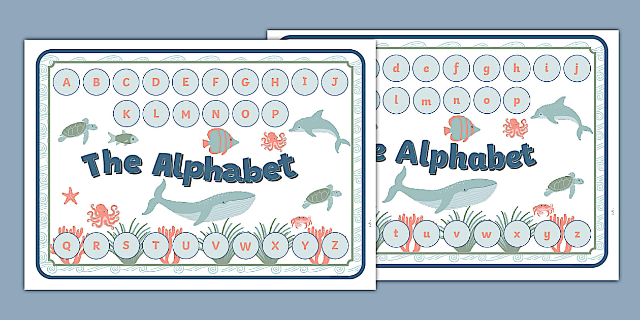 Under the Sea Themed Alphabet Display Poster (teacher made)