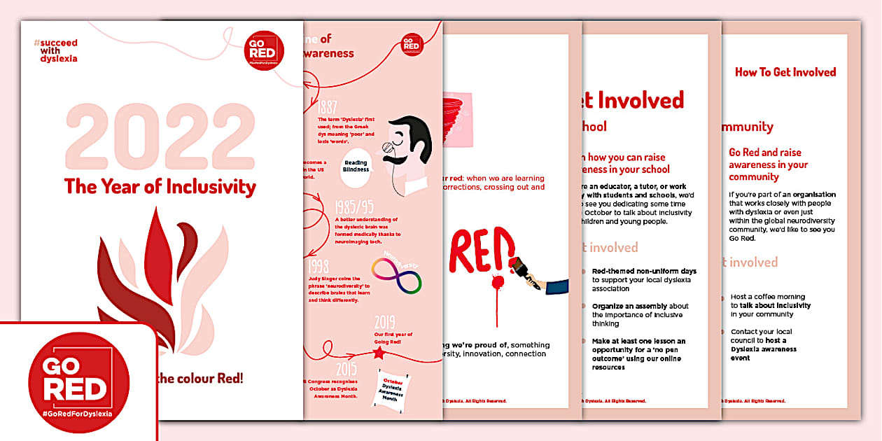 FREE! - Go Red for Dyslexia 2022: The Year of Inclusivity