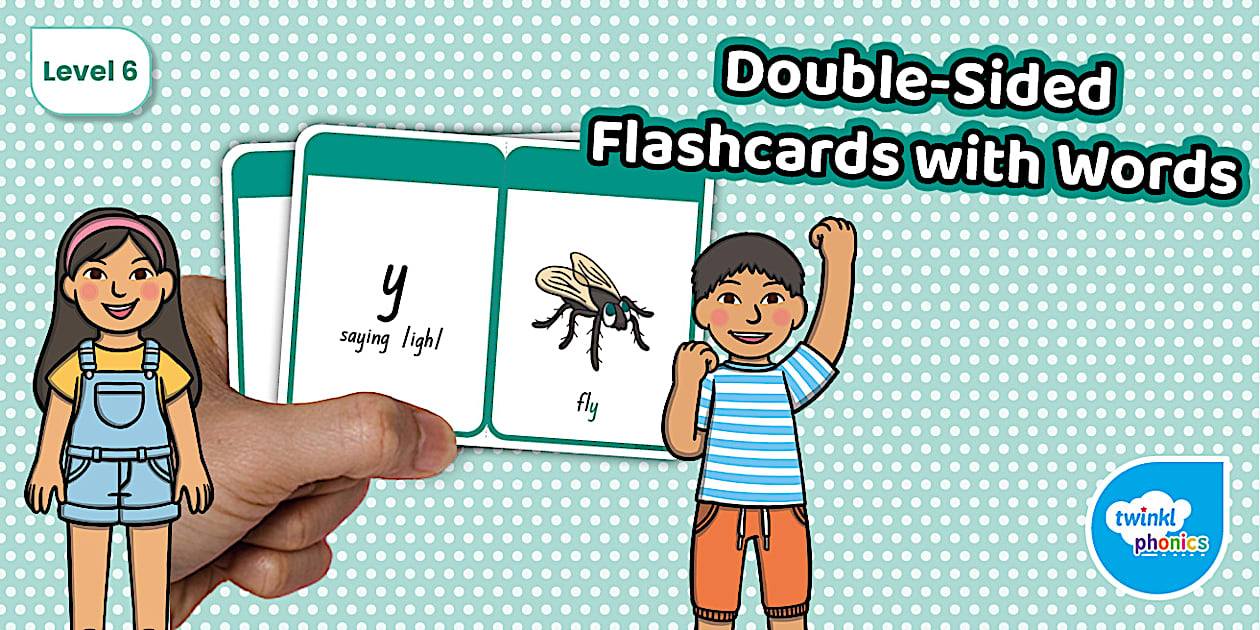 Level 6: Double-Sided Flashcards with Words - Twinkl