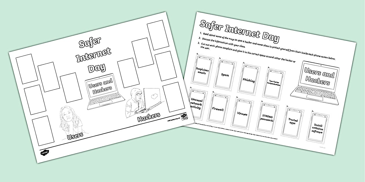 Safer Internet Day Activity Sheet - Users and Hackers