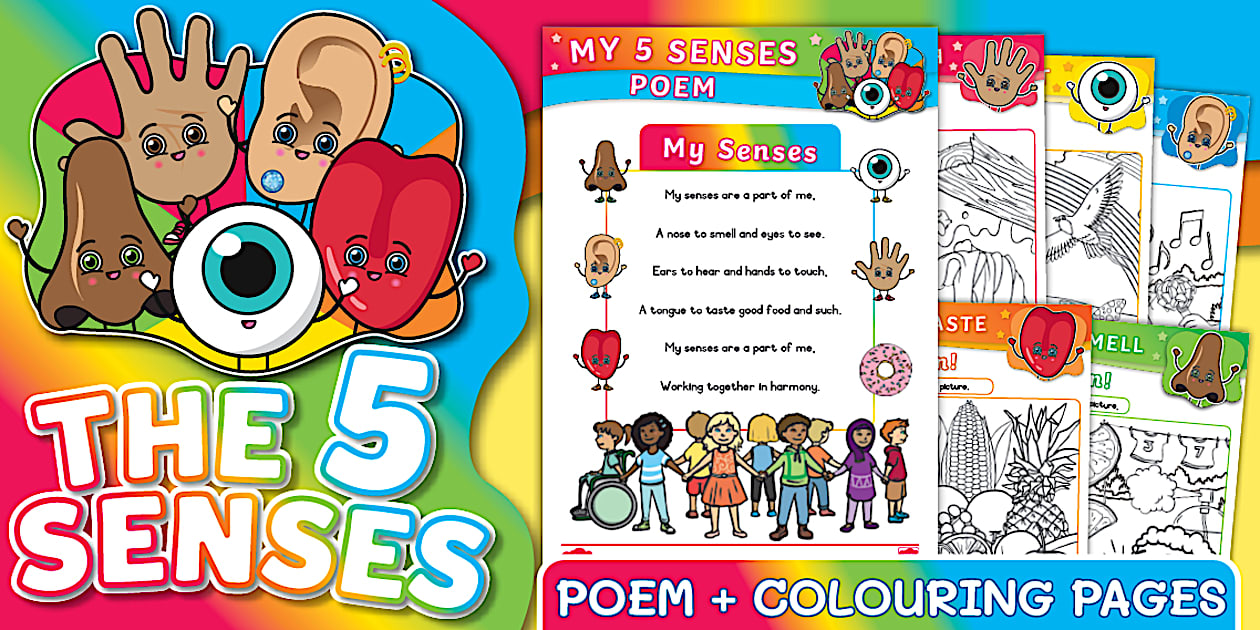Five Senses - Activity Sheet: 5 Senses Poem(CAPS Aligned)