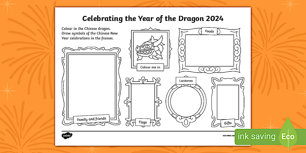 Celebrating the Year of the Dragon 2024 KS1 (teacher made)