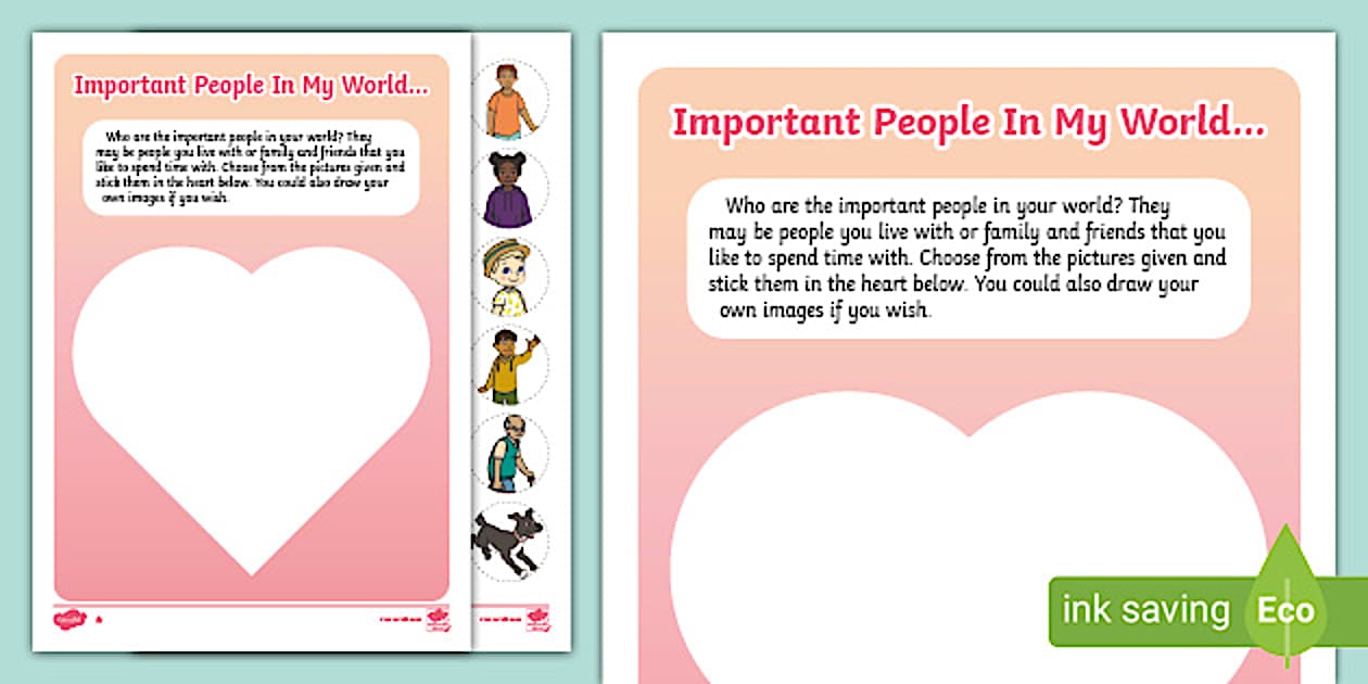 Important People In My World (teacher made) - Twinkl