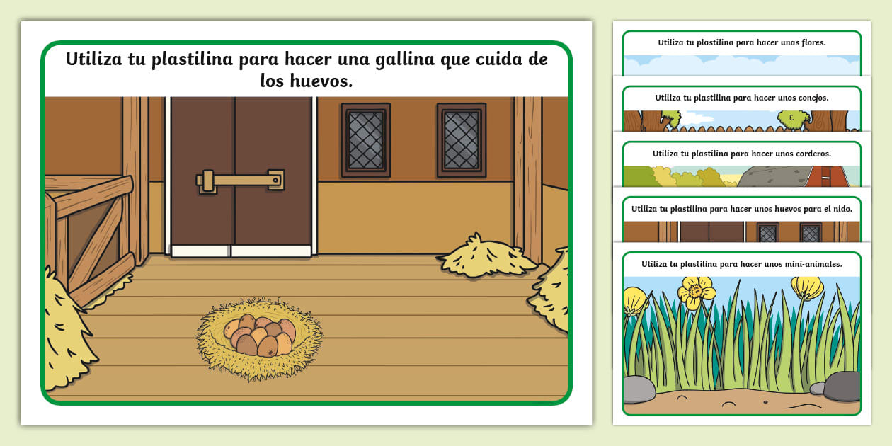 * NEW * Tapiz de plastilina Primavera - Twinkl