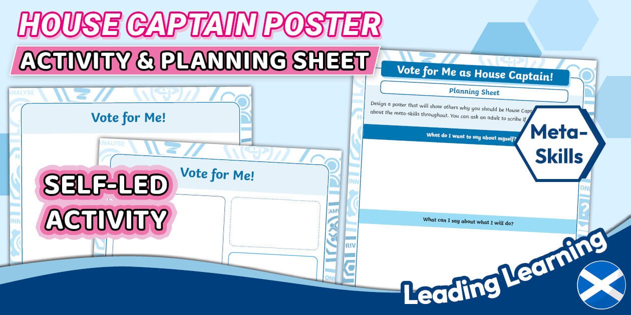 House Captain Poster Activity