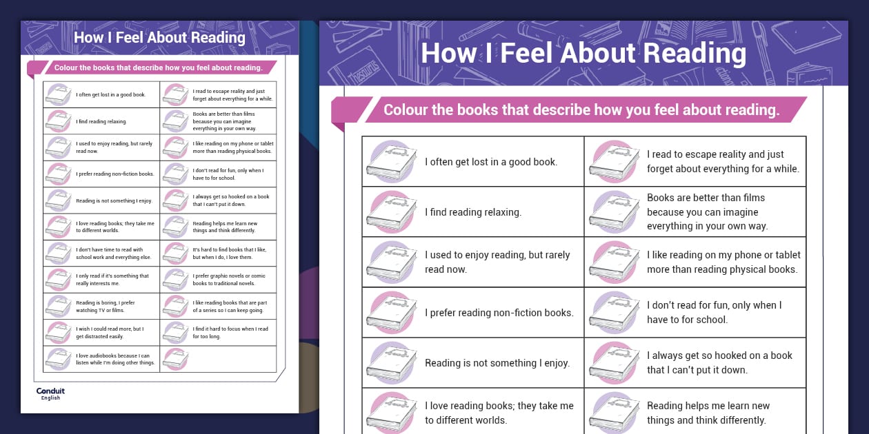 How I Feel About Reading (teacher made) - Twinkl