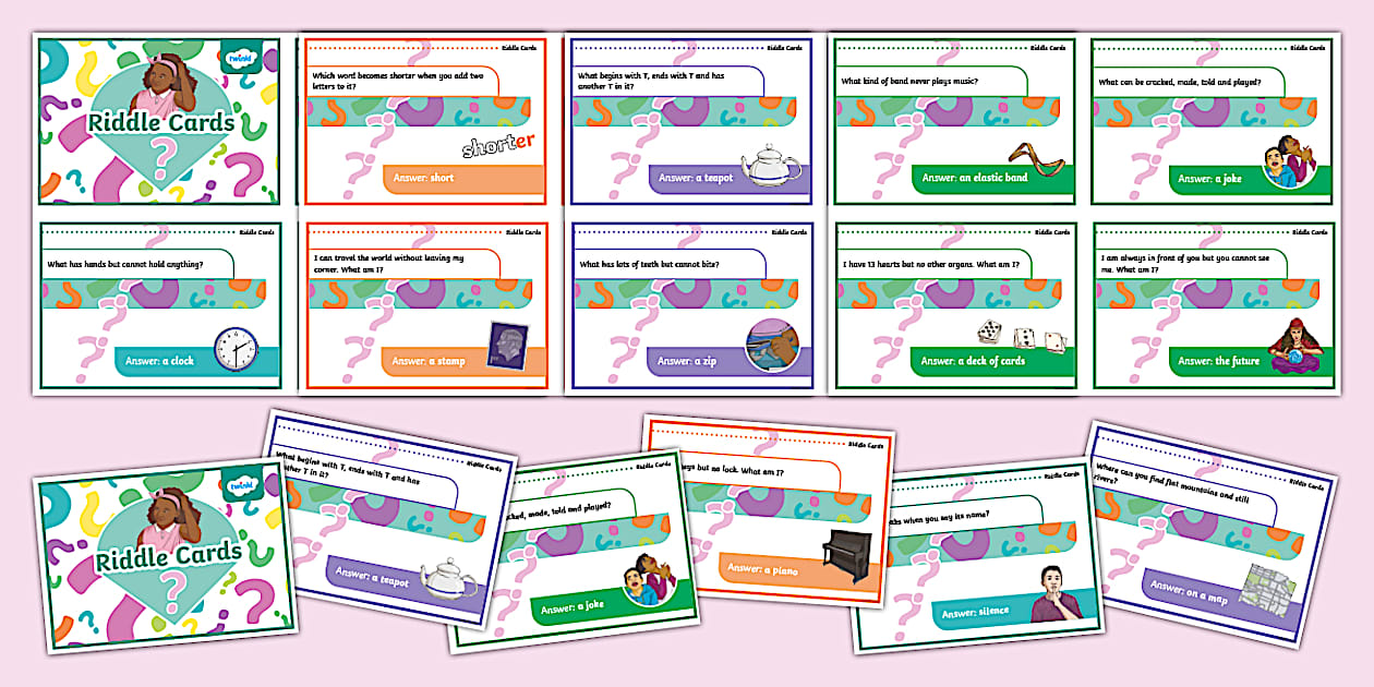 Riddle Cards - KS2 - Word Games (teacher made) - Twinkl