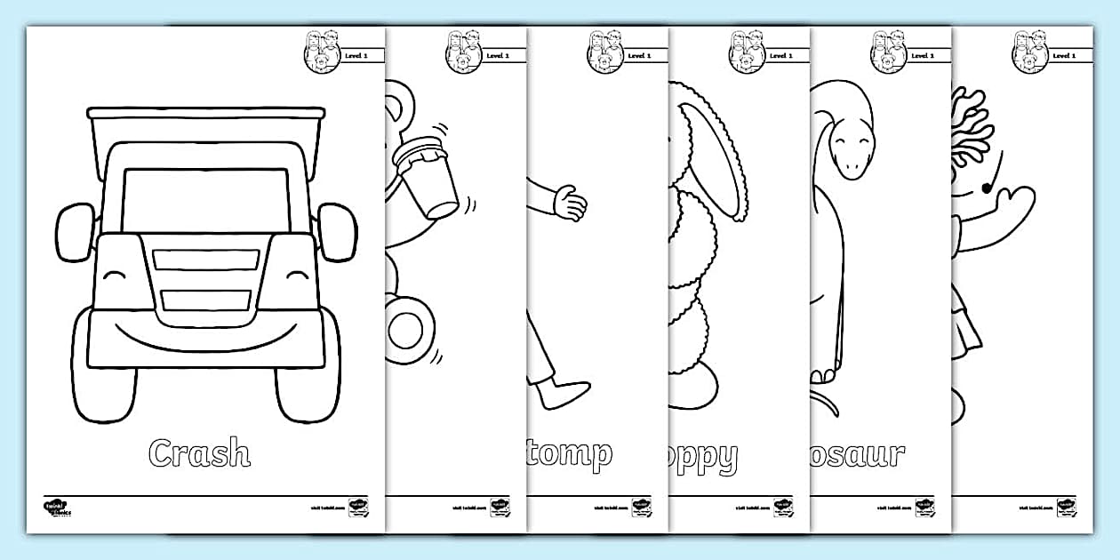 Level 1 Character Colouring Pages - Twinkl
