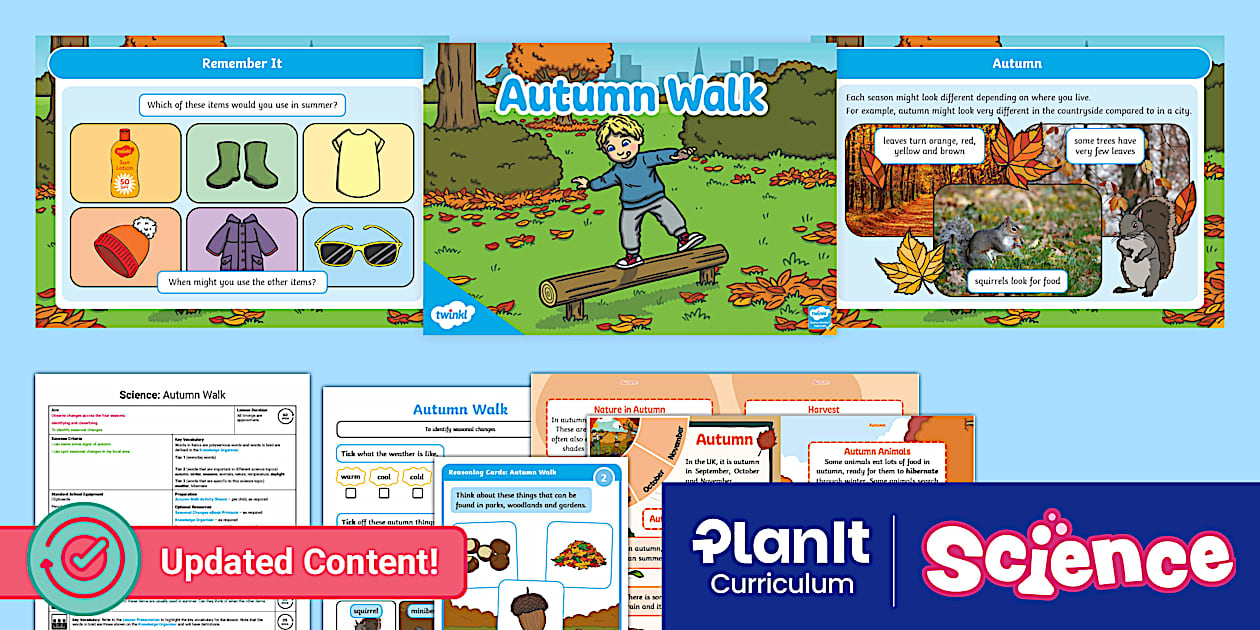 Seasonal Changes Year 1 | Seasonal Changes Lesson Plans