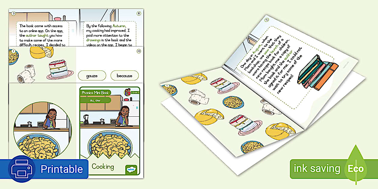 Grade 3 Phonics Mini Book aw,au (teacher made) - Twinkl