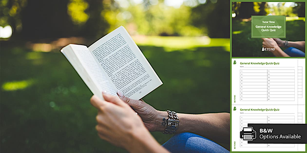 Form Time Quick General Knowledge Quiz | Beyond - Twinkl