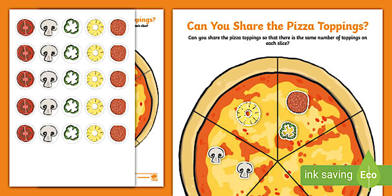 👉 Sharing Pizza Cutting Skills Activity (teacher made)