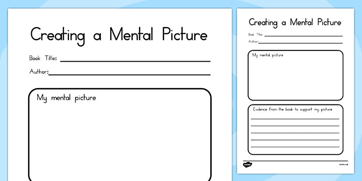Comprehension: Creating a Mental Picture (Teacher-Made)
