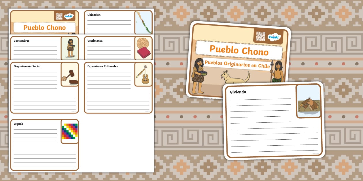 Guía de Trabajo: Tarjetas sobre el Pueblo Chono