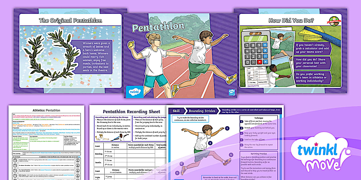 Pentathlon Lesson - Year 4 Athletics - Twinkl Move PE