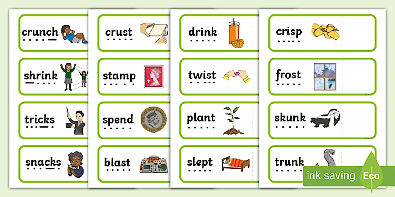 CCVCC Words Read and Reveal (teacher made) - Twinkl