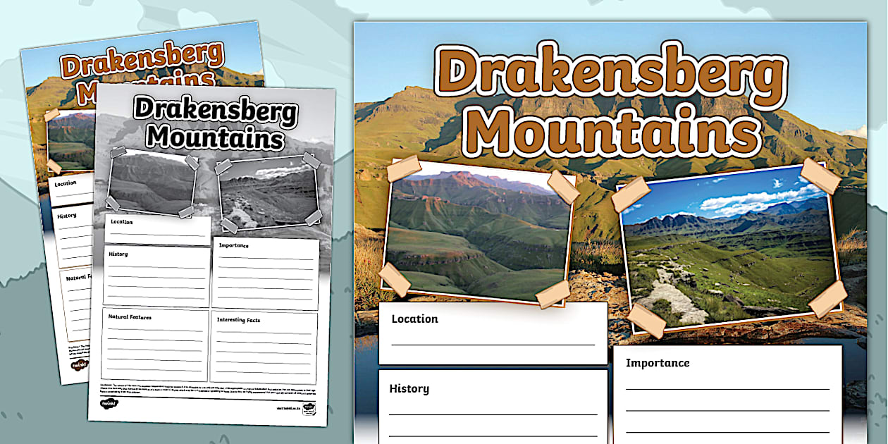 Drakensberg Mountains Fact File Template (teacher made)